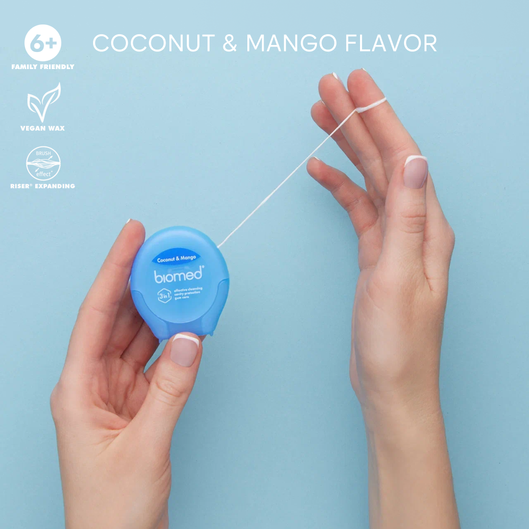 BIOMED dental floss with Coconut and Mango flavor – Biomed